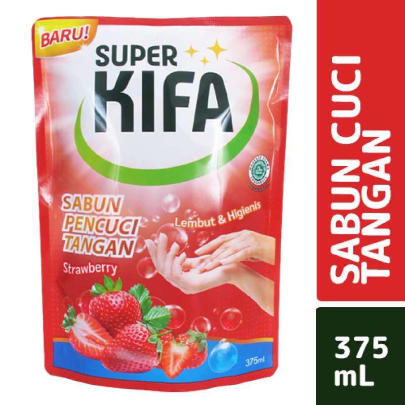 Jual Super Kifa Hand Soap Strawberry 375 mL di Seller Hashira Official ...