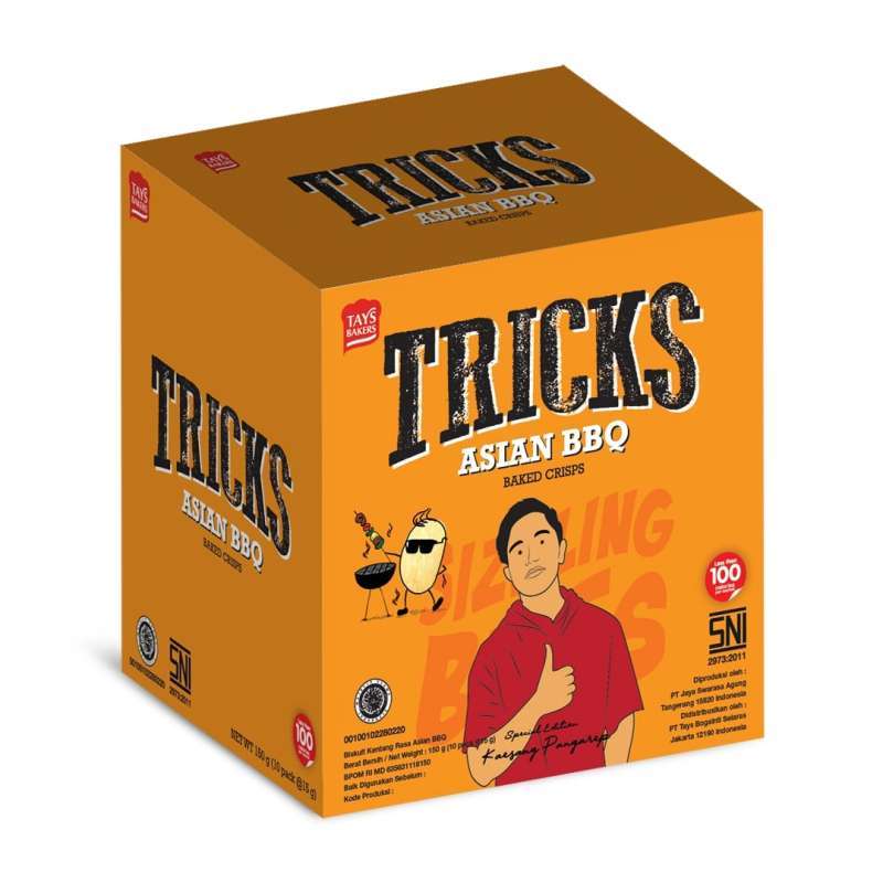 Promo Tricks Baked Crisps Kentang Rasa Asian Bbq (1 Karton) Diskon 40% ...