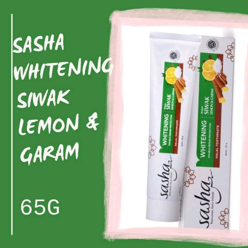 Jual Sasha Original Pasta Gigi Herbal Siwak Daun Sirih Halal Toothpaste ...