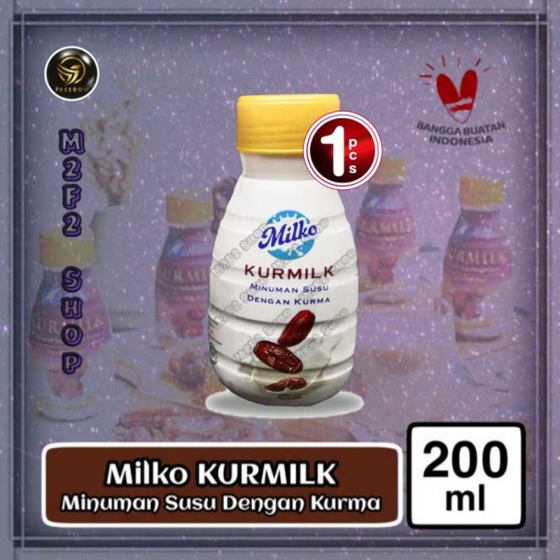 Jual Susu Kurma Milko Kurmilk Botol Plastik Pet - 200 ml (Kemasan 1 Pcs ...