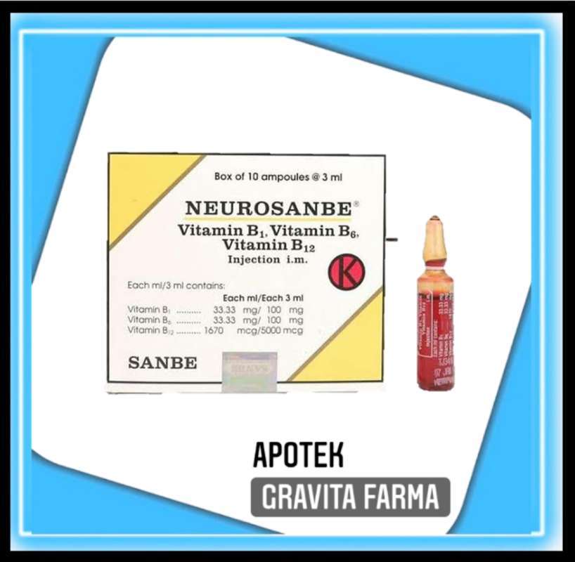 Promo Sanbe Neurosanbe Injeksi Obat Resep Dokter [Box/ isi 10 ampu ...