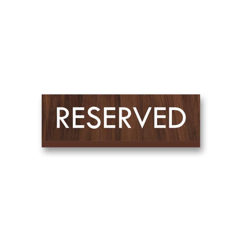 Jual desk sign reserved - papan tanda reserved di Seller YESTODAY ...