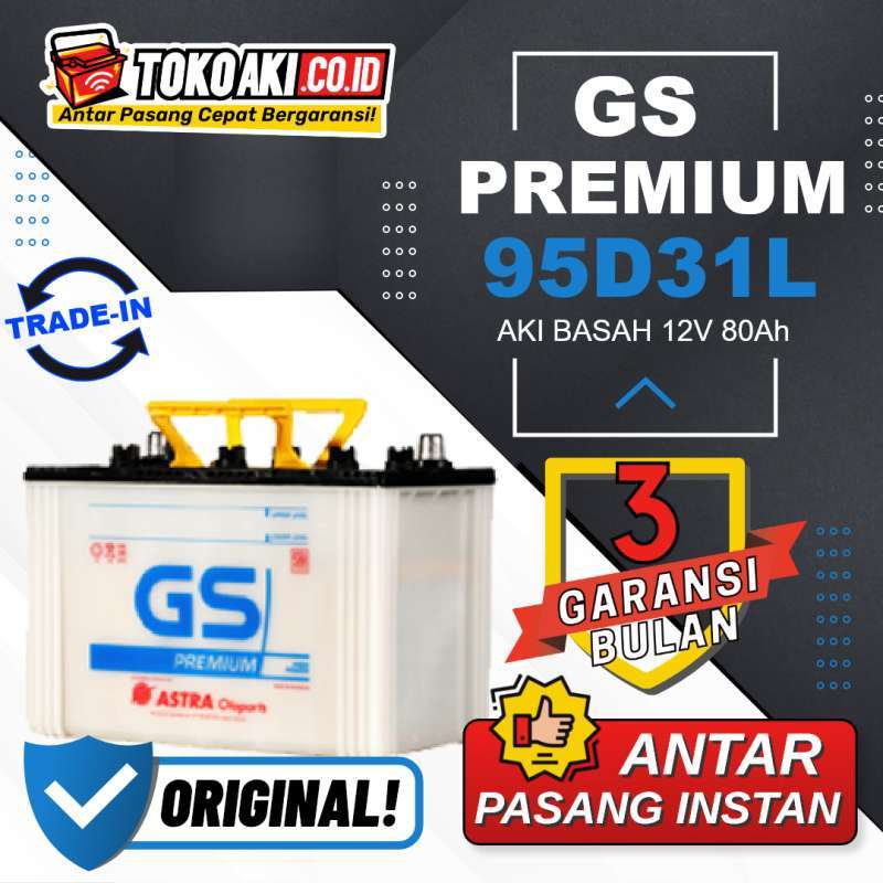 Jual GS ASTRA Premium 95D31L - 80Ah Aki Basah for Triton Strada 2008 - Now di Seller TokoAki ...