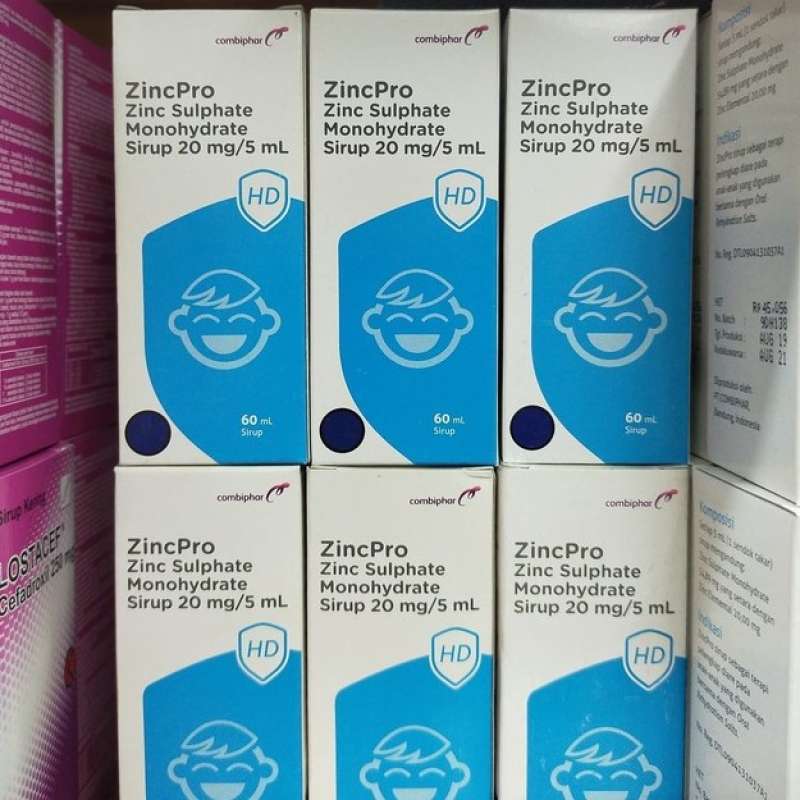 Jual Original Zinc Pro Sirup 60 ml - Zink Sirup di Seller Mubarak farma ...