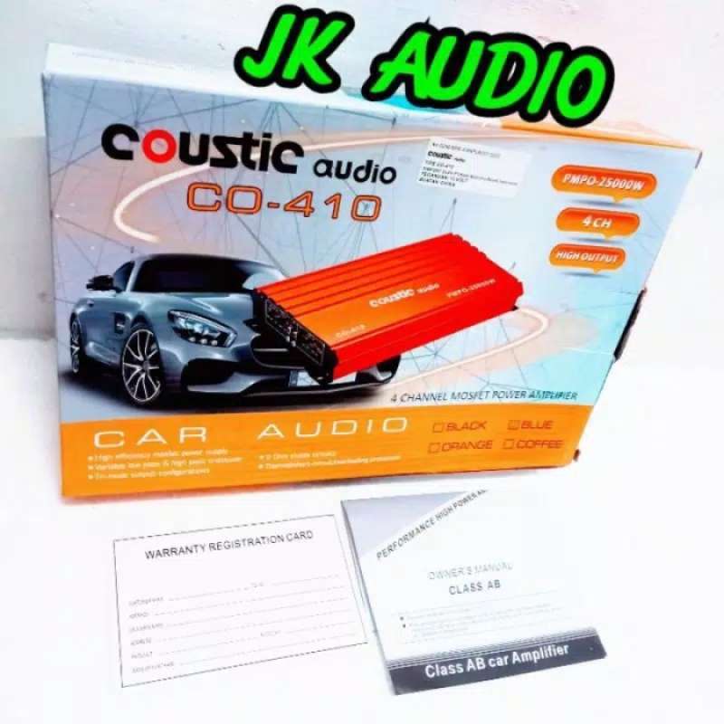 Promo Power 4 Channel Coustic CO410 Power Amplifier Audio Mobil Diskon ...