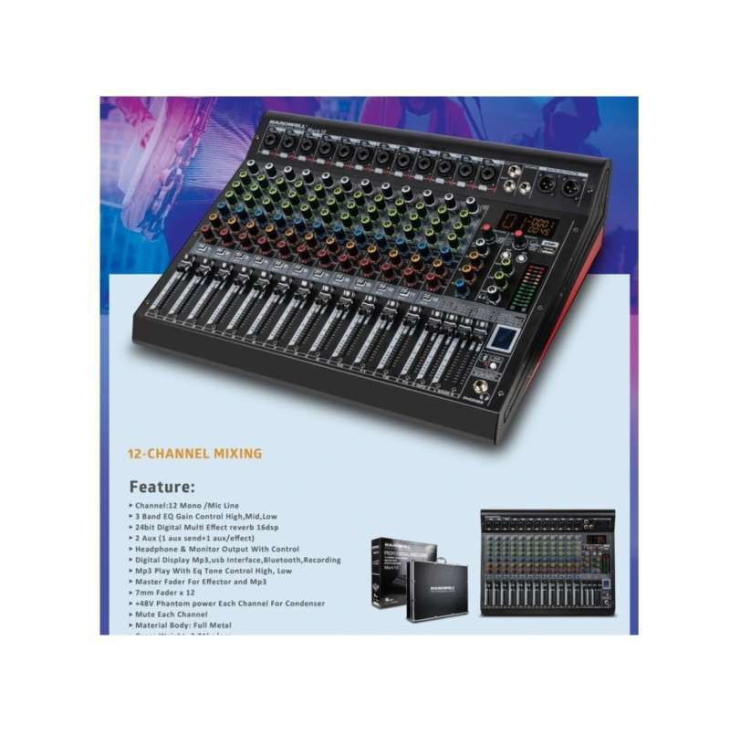 Jual Mixer Audio Hardwell Mark12 (12ch Original) Di Seller Super Sonic ...