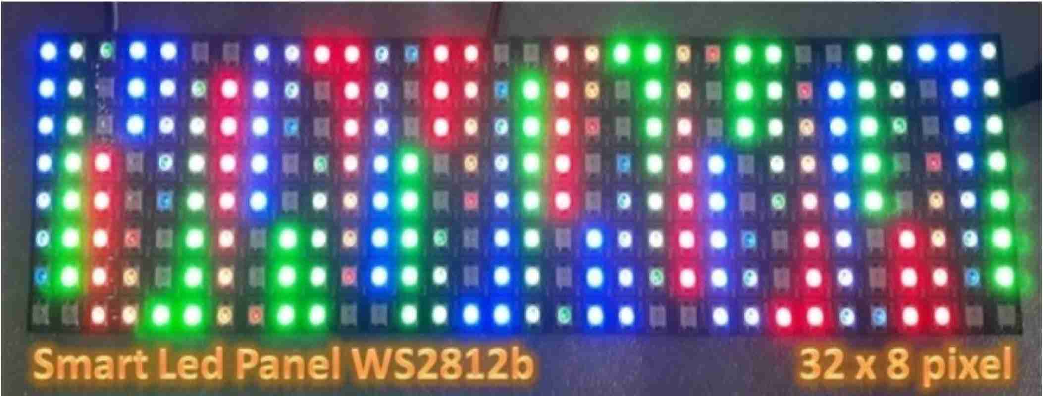 Promo Flexible Led Panel Ws2812b 32 X 8 Pixel Individually Addressable ...