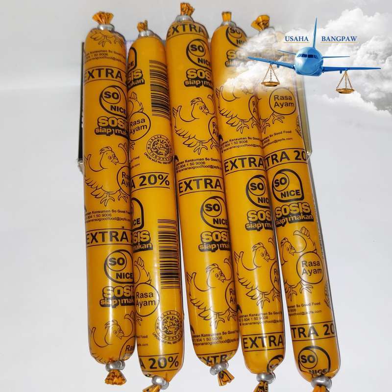 Jual So Nice Gaga Sosis Rasa Ayamsapiotak Otak Siap Makan 5 Pcs Halal Di Seller Usahabangpaw