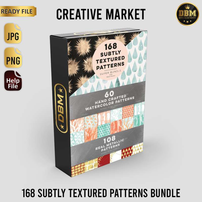 Jual 168 Subtly Textured Patterns Bundle di Seller DIGITAL BLACK MARKET ...