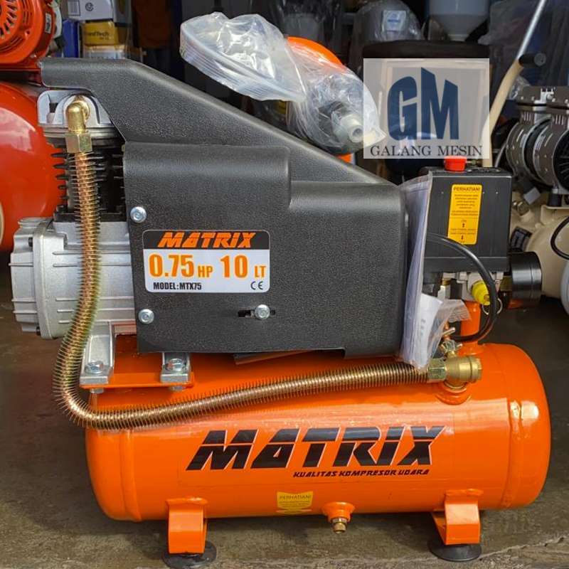 Jual Matrix Kompresor Angin Mini MTX-75 0,55 KW Air Compressor Listrik ...