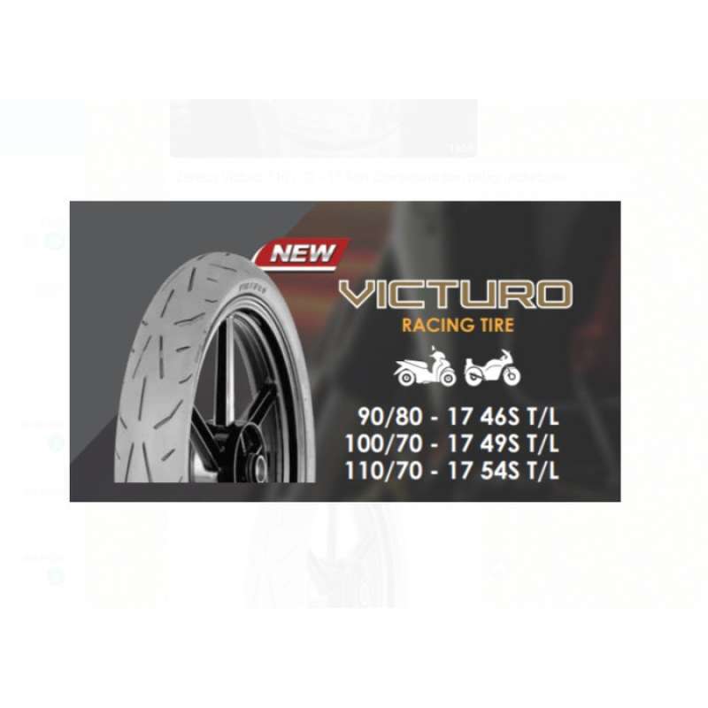 Jual Paket Ban Zeneos Victuro Uk 90 / 80 -17 Dan 110 / 70 -17 Soft ...
