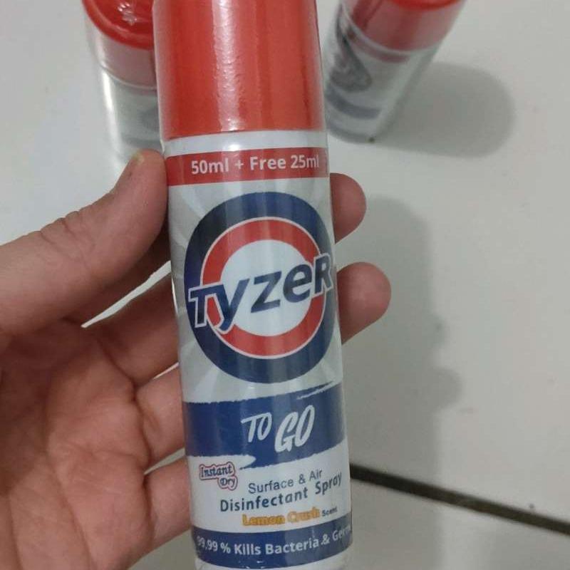 Jual (Tyzer) To Go Air & Surface Disinfectant Spray Isi 75 ml di Seller ...