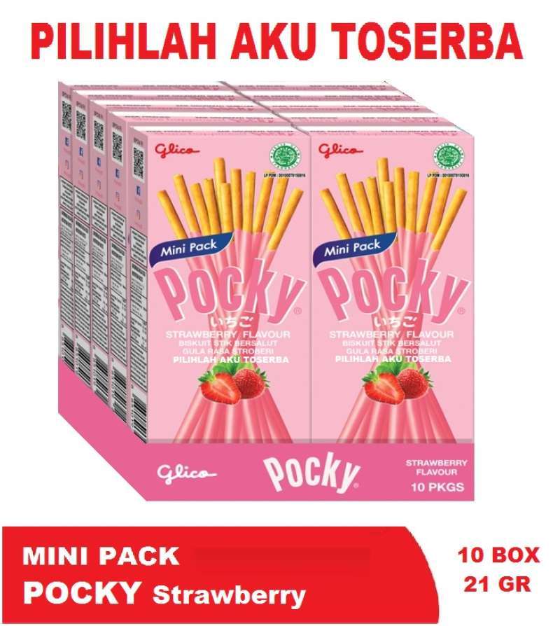 Promo Glico Pocky MINI PACK STRAWBERRY / STROBERI - (HARGA PER 10 BOX ...