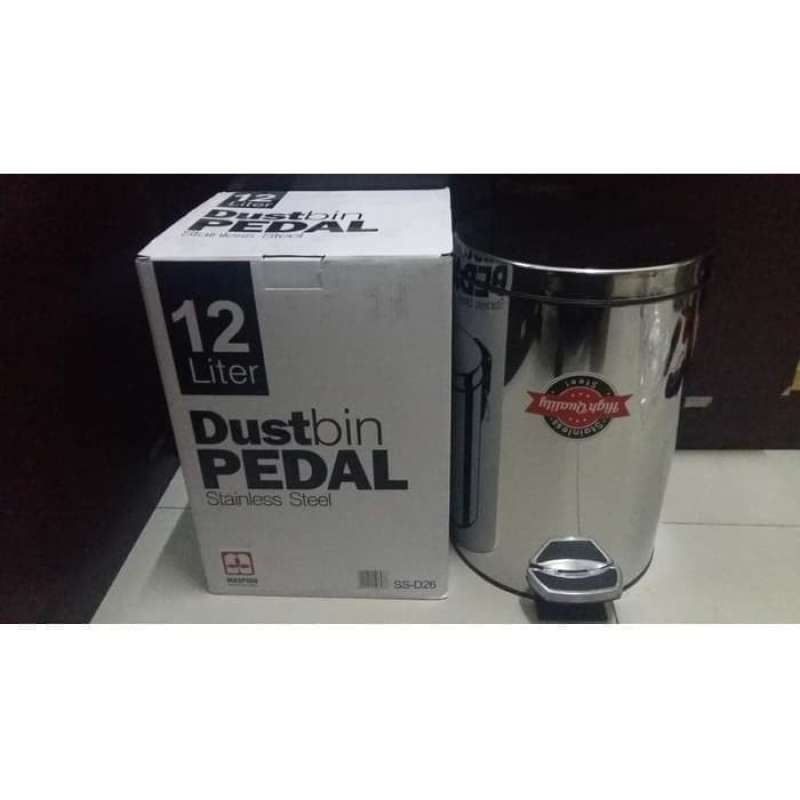 Jual Maspion Dustbin Pedal | Tempat / Tong Sampah Injak Stainless - 12 L di Seller Things12 ...