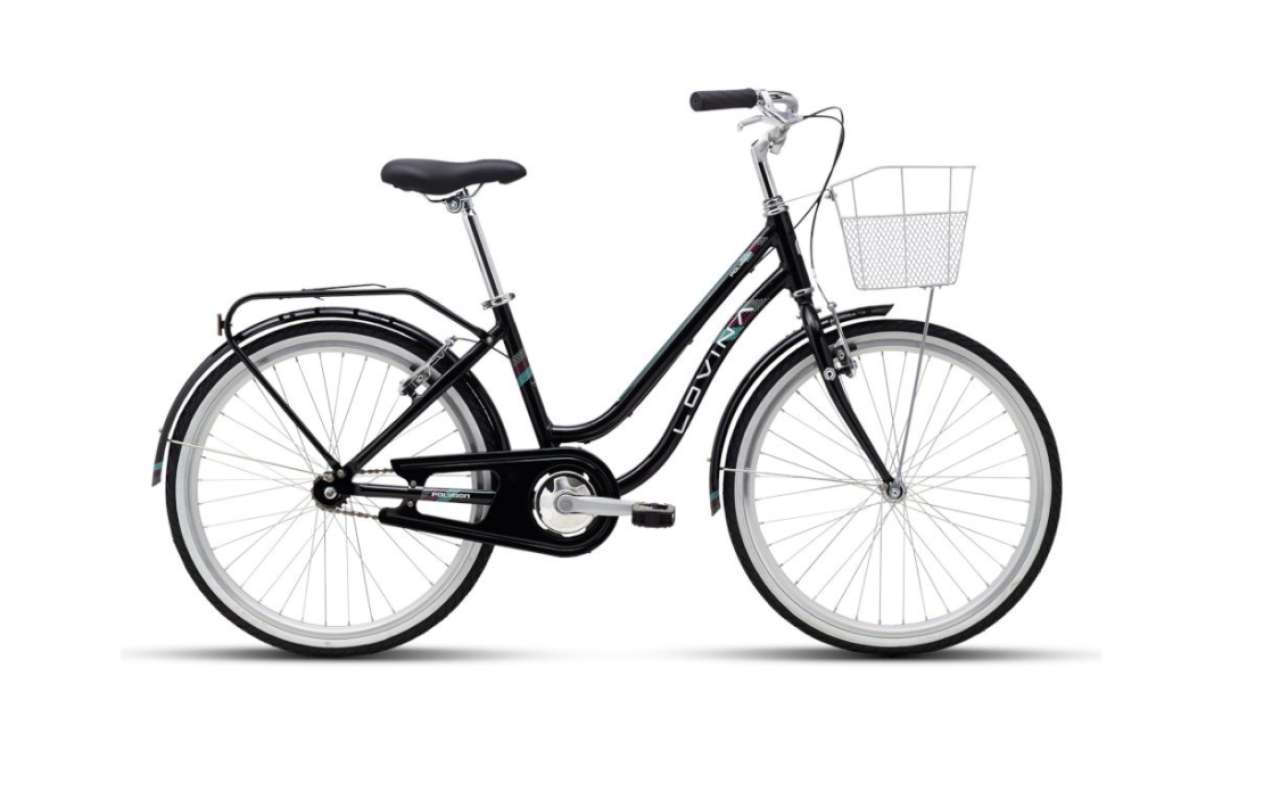 Jual Polygon Lovina [24 inch] Comfort City Bike Single Speed - Black di ...