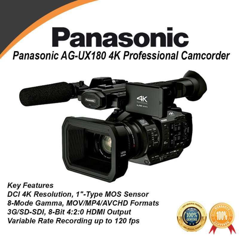 Jual Panasonic Ag-ux180 4k Professional Handycam Camcorder Di Seller Dg ...