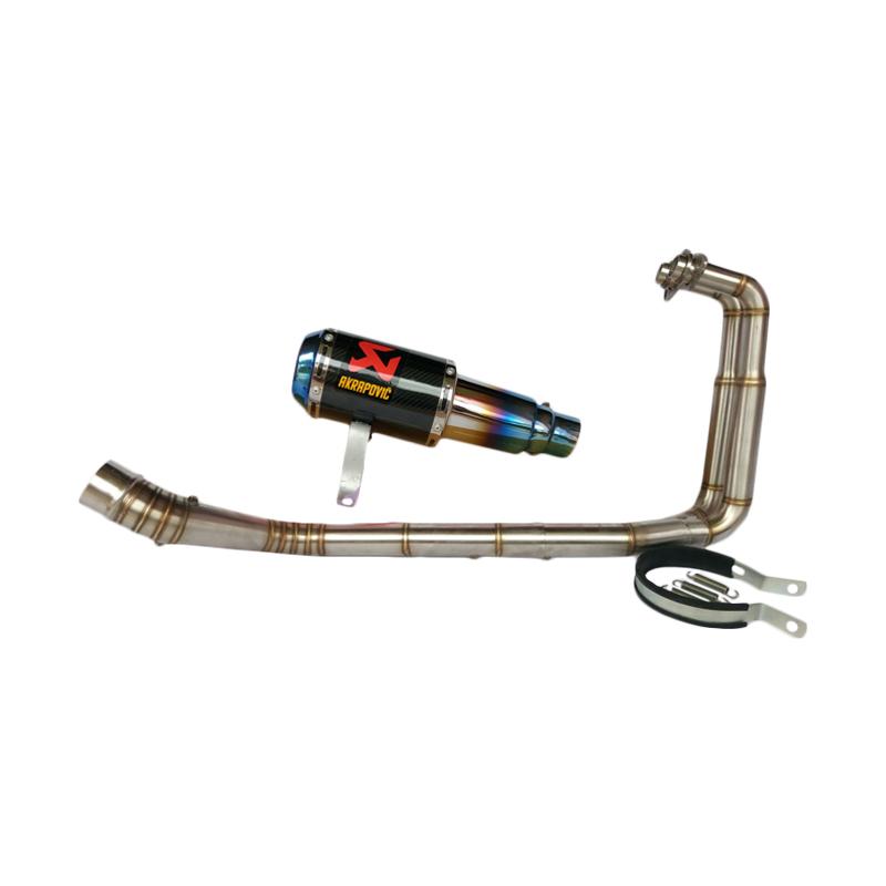Jual Akrapovic GP M1 Blue Full System Stainles Knalpot Motor for Ninja ...