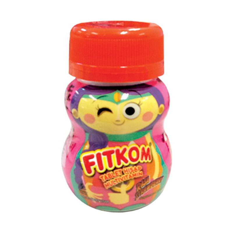 Promo Fitkom Curvy Tab Strawberry Multivitamin [21 Tablet] Diskon 18% ...