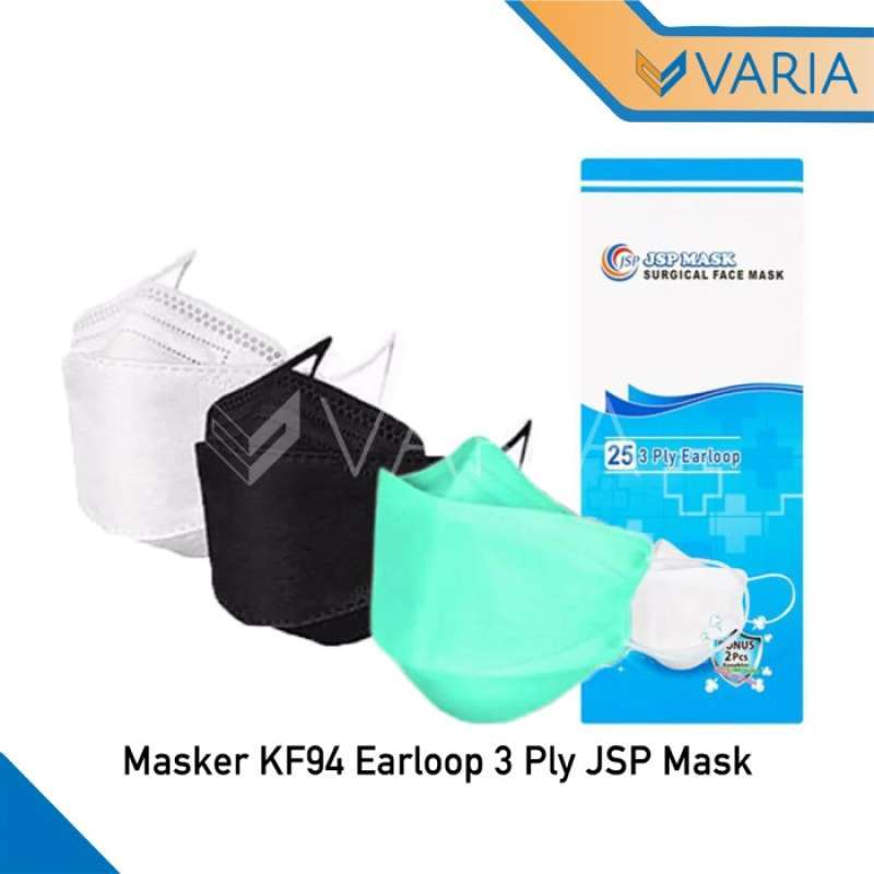 Jual Masker KF94 3 Ply Surgical Earloop 25 Pcs Per Box JSP Mask SM05 Convex di Seller Varia ...