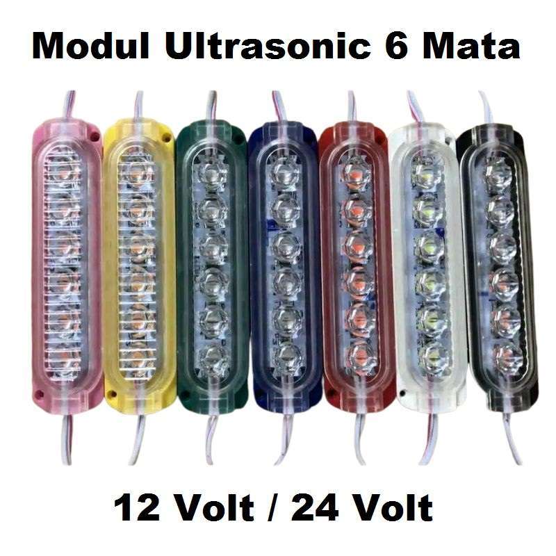 Promo Modul Lampu Ultrasonic LED 6 Mata 6W 12Volt 24Volt Supersonic ...