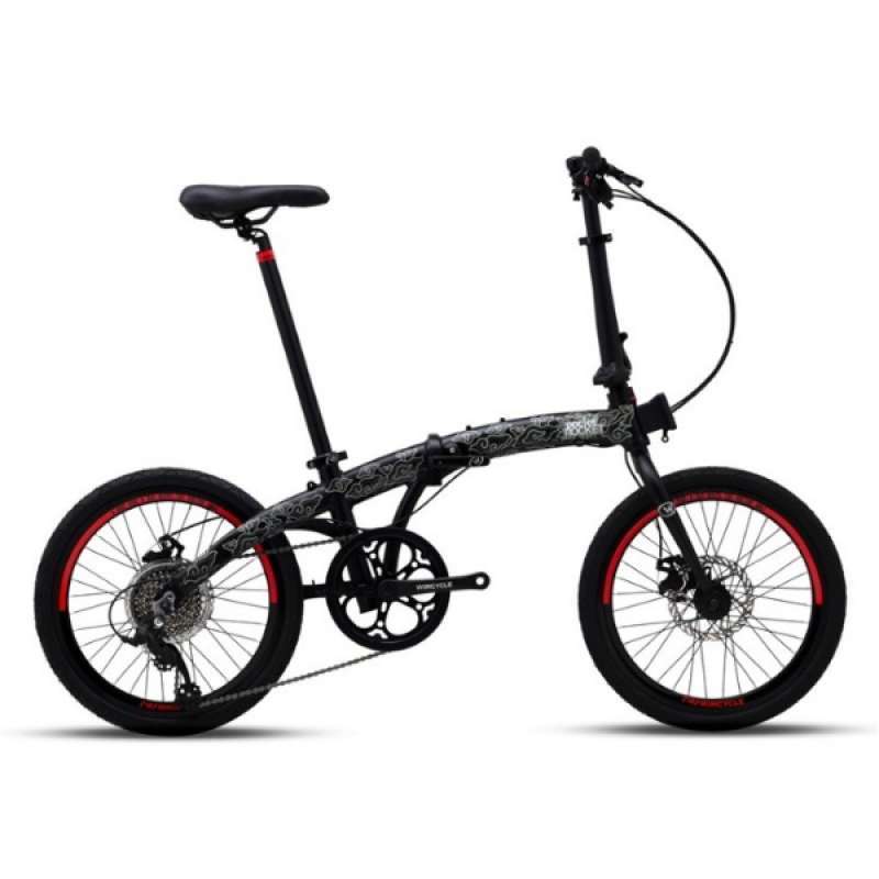 Jual Wim Cycle Pocket Rocket Folding Bike [20 inch] Sepeda Lipat 8 ...