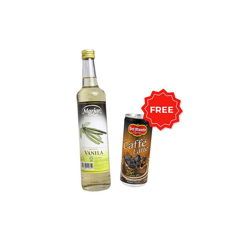 Jual Marjan Vanilla Sirup [460 mL] + Free Del Monte Coffee Drink Caffe ...