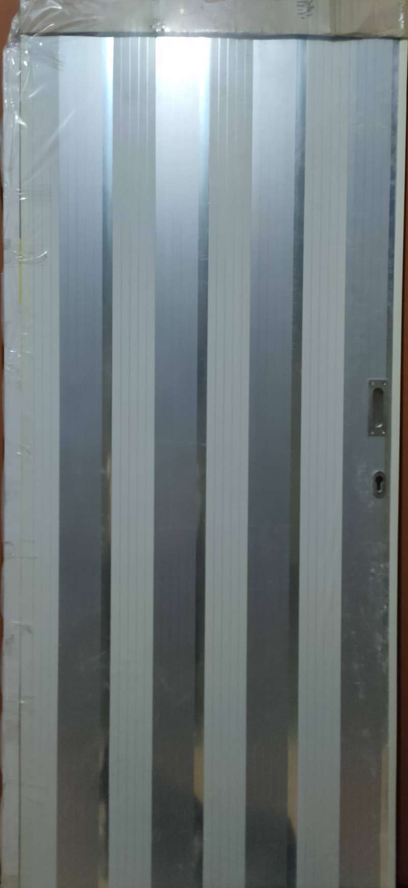 Jual Pintu Sliding Geser Dorong PVC Motif Kaca Cermin Silver Grey Abu ...