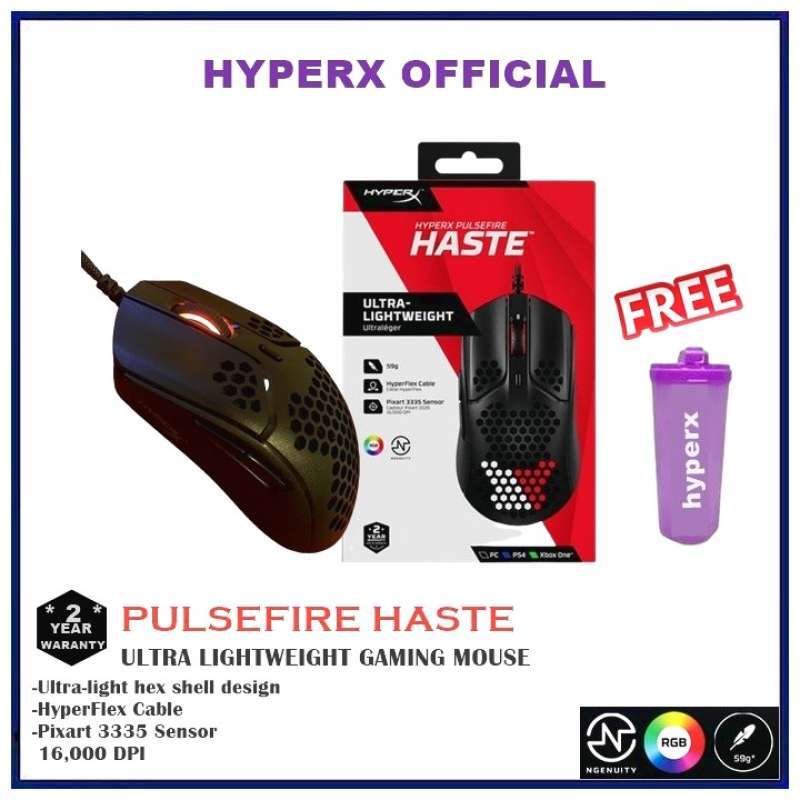 Jual Jual Hyperx Pulsefire Haste Rgb Ultra Lightweight Gaming Mouse ...