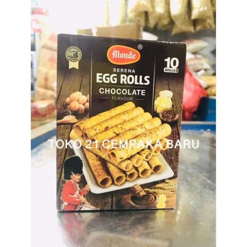 Jual Monde Serena Egg Rolls CHOCOLATE 70 gram | Cokelat Coklat Egg Roll ...