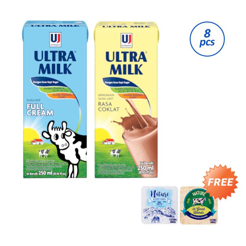 Jual Ultra Jaya Ultra Milk Full Cream Susu UHT - Coklat [250 mL ...