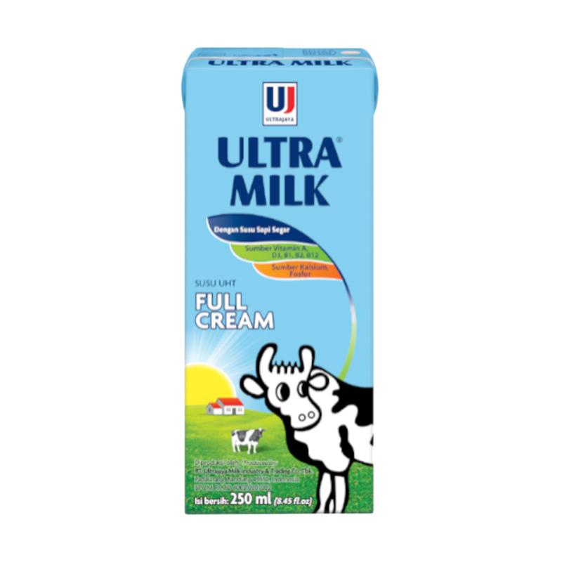 Jual Ultra Jaya Ultra Milk Full Cream Susu UHT - Coklat [250 mL ...