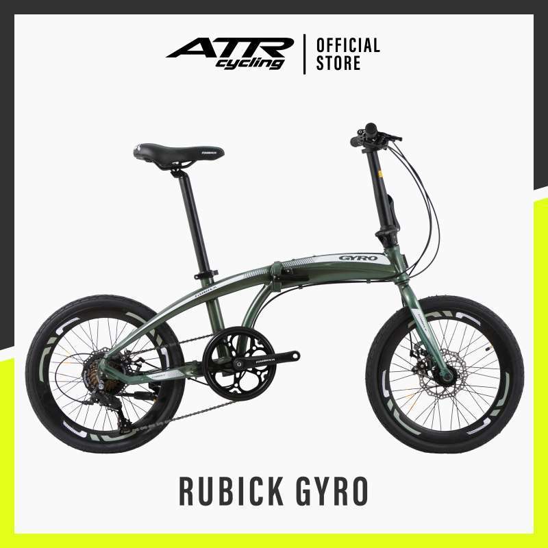 Promo Sepeda Lipat Folding Bike Rubick Gyro 20-08sp Green Diskon 10% Di ...
