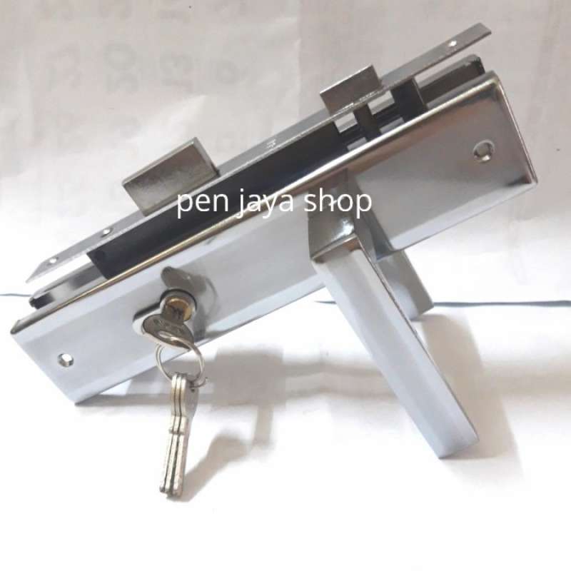 Promo handle pintu-handle besar-gagang pintu-kunci pintu besar - silver ...