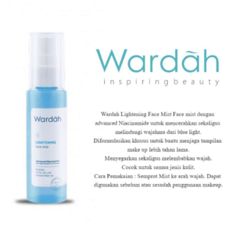 Promo Wardah Lightening Series Face Mist advanced Niacinamide Blue ...