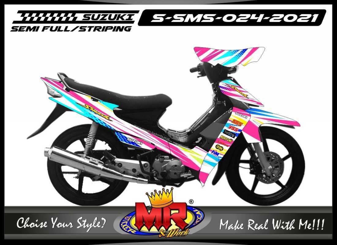 Promo Stiker Motor Decal Suzuki Smash Decal Racing Modern Stiker Grafis ...