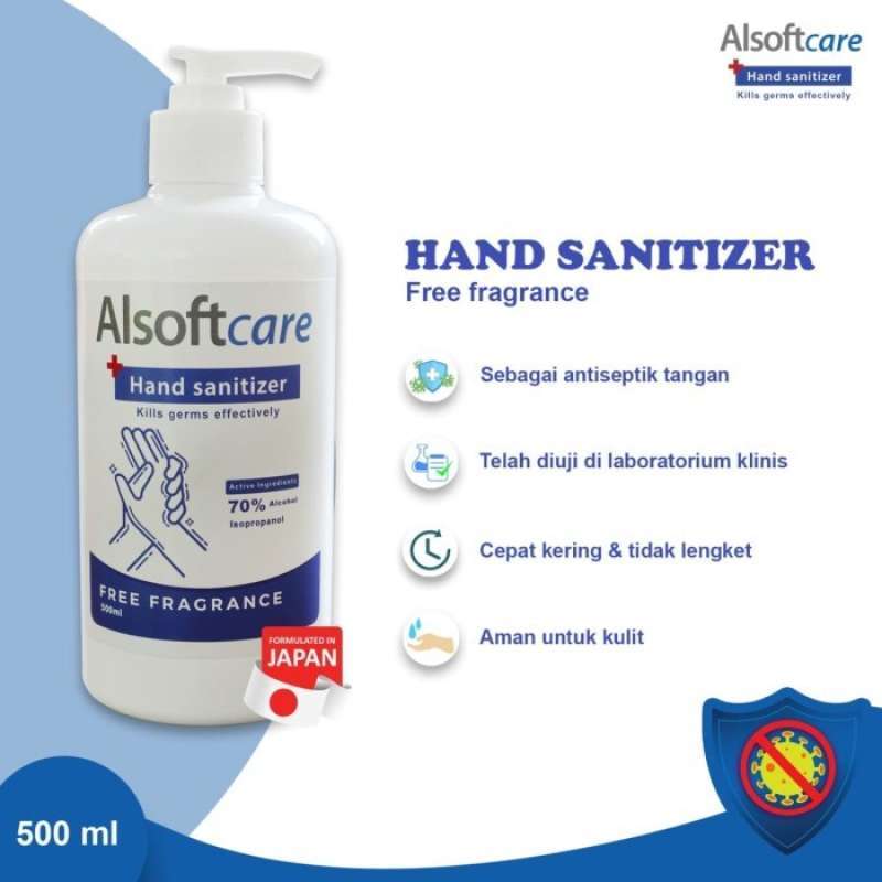 Jual Alsoft Care Hand Sanitizer Spray 500 Ml - Free Fragrance Di Seller ...
