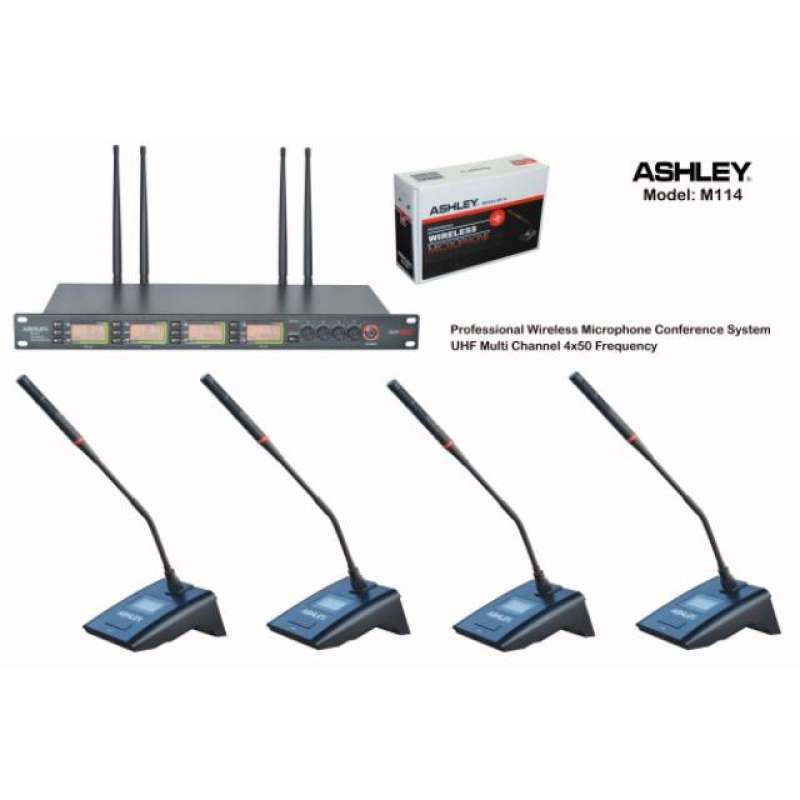 Mic Wireless Ashley M114 Garansi Resmi Indonesia 🔥 Harga Murah Juni 2026