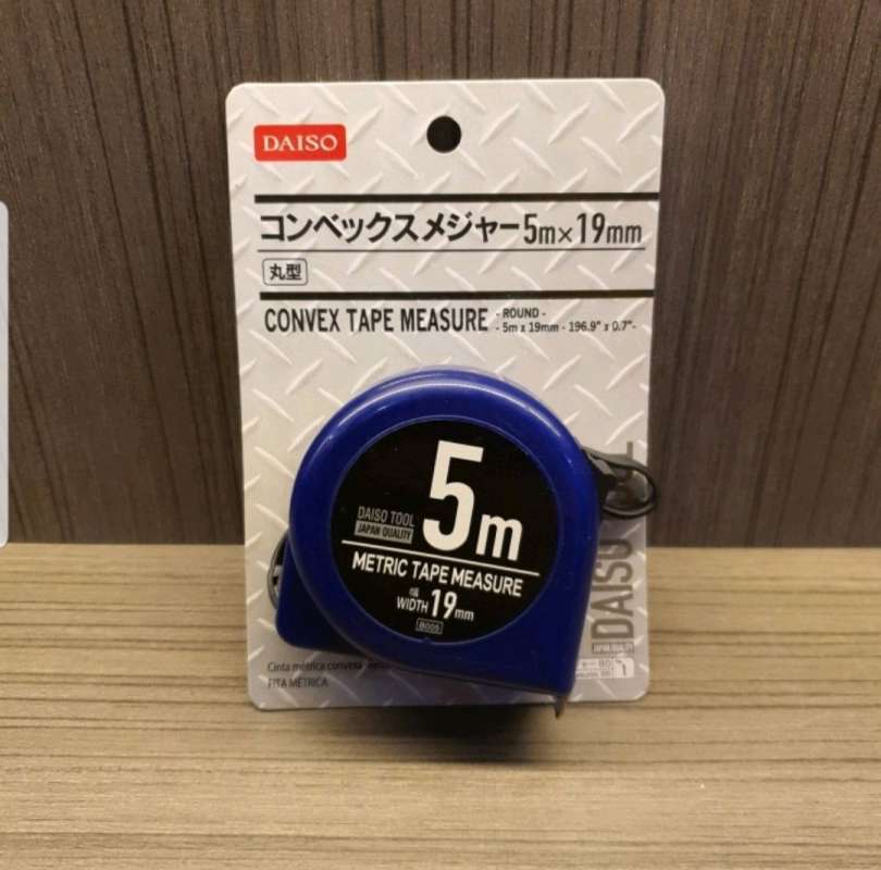 Jual Daiso Tool Meteran Metric Tape Measure 5 M × 16 MM Blue di Seller ...