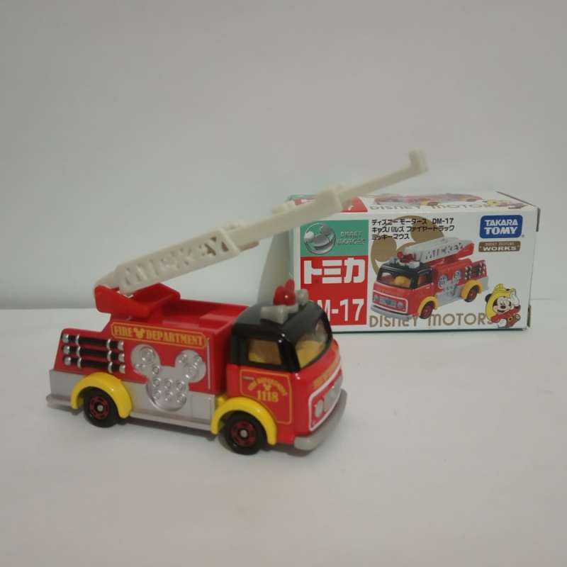 Jual Tomica Disney motors DM-17 Mickey Fire truck diecast takara tomy murah di Seller ...