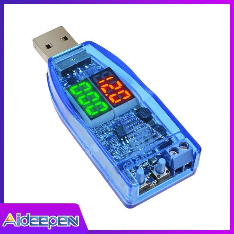 Jual GRATIS ONGKIR Dual LED DC-DC 5V to 1V-24V USB Step Up Down Voltage ...