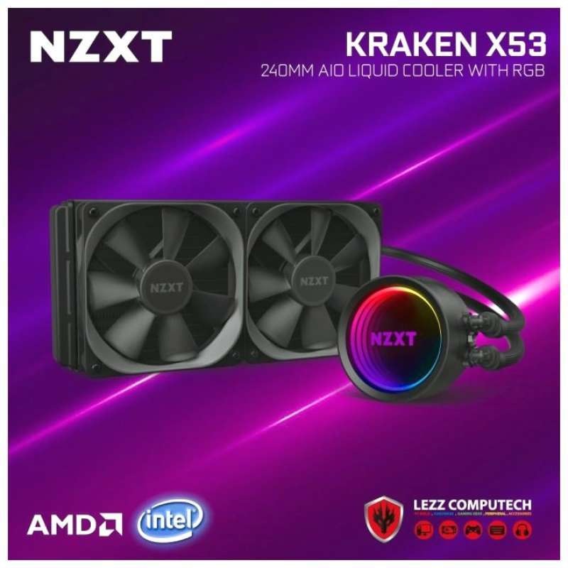 Jual Jual Nzxt Kraken X53 - 240Mm Aio Liquid Cooler With Rgb di Seller ...