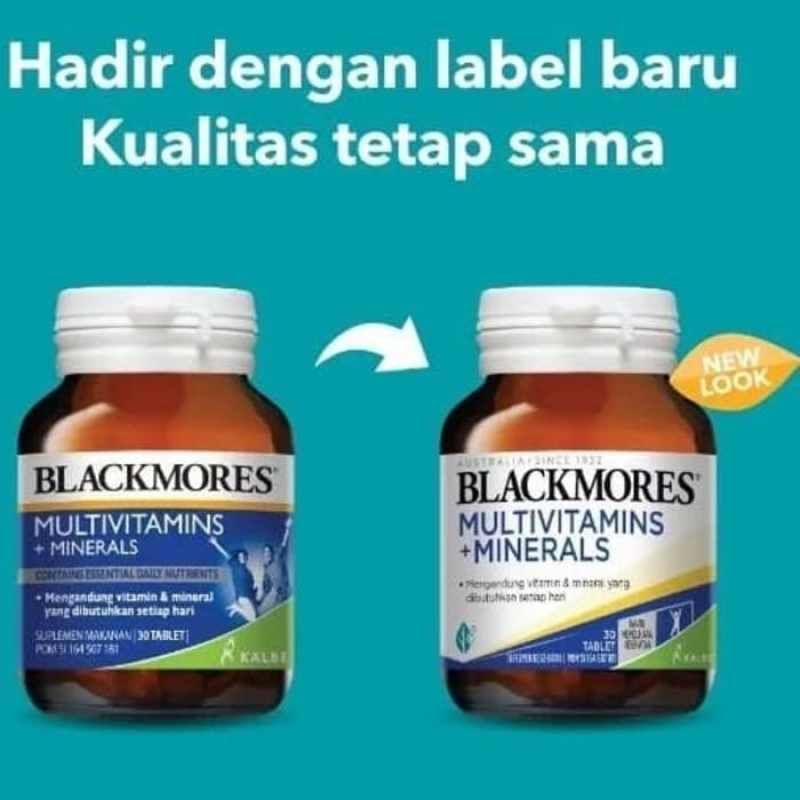 Jual Jual Blackmores Multivitamins Minerals 30 Tablets BPOM Kalbe Limited di Seller sertaden ...