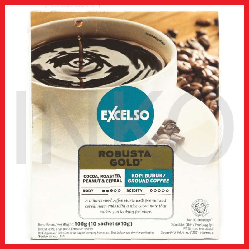 Jual EXCELSO ROBUSTA GOLD KOPI BUBUK GROUND COFFEE 10X10GR di Seller ...