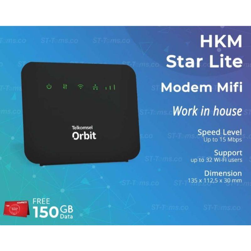 Jual HKM 0126 / HKM0126 Orbit Star Lite Telkomsel Modem WiFi 4G Hitam ...