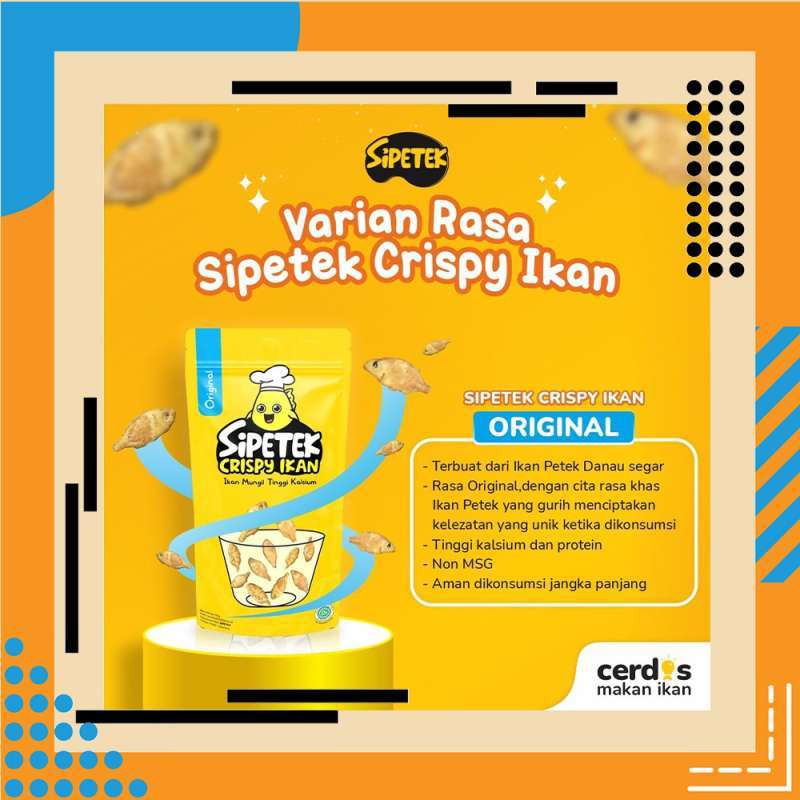 Jual SIPETEK ikan crispy rasa ORIGINAL cemilan snack makanan ringan ...