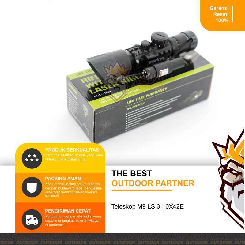 Promo Teleskop M9 LS 3-10X42E Include Laserscope Aksesoris Senapan Angin Diskon 16% di Seller ...