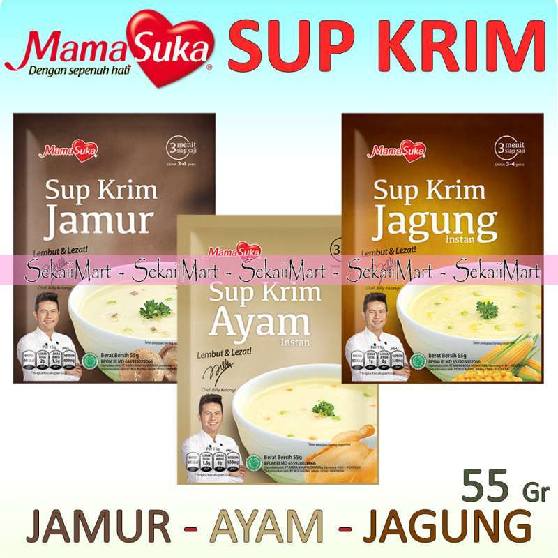 Promo MAMASUKA Sup Krim Ayam / Jagung / Jamur - Mama Suka Chicken ...