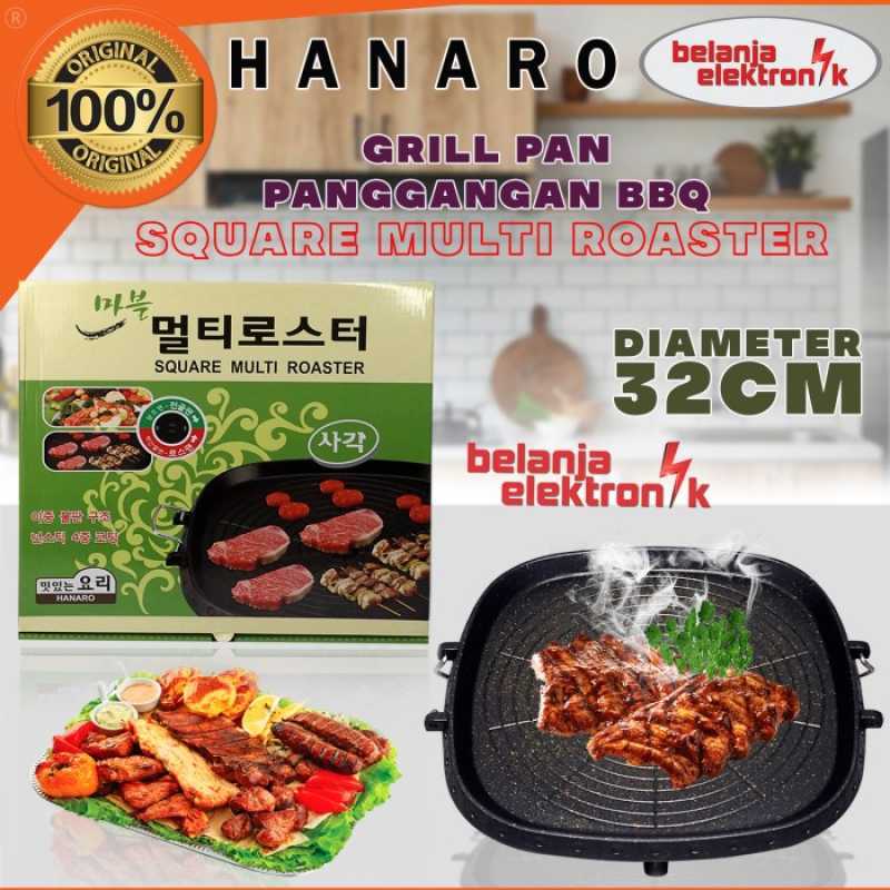Promo ORIGINAL SQUARE KOREAN BBQ GRILL BARBEQUE BULGOGI MULTI ROASTER ...