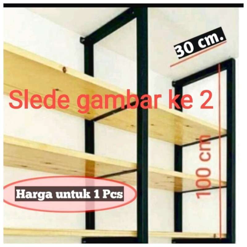 Jual Rak Susun Tempel Dinding Rak Besi, Rak Siku Papan Ambalan 100X30 1 ...