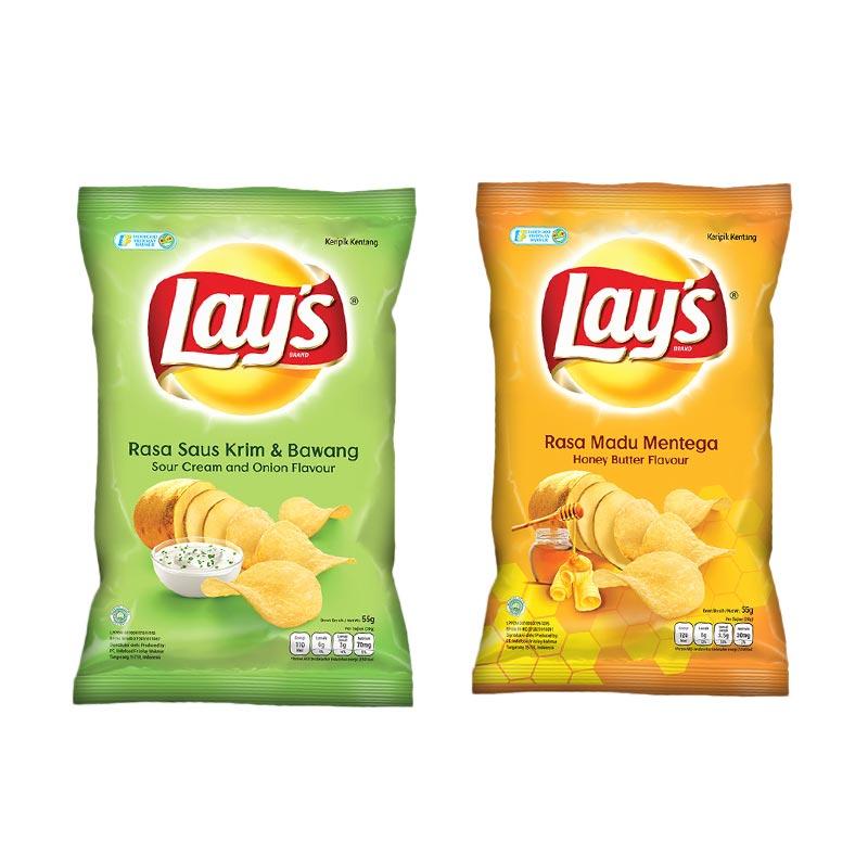 Jual Lays Medium Mix Pack Snack [55 G/ 4 Pcs] Di Seller Indofood Snack ...